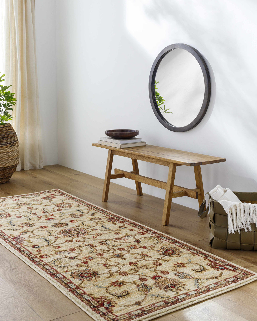 Brown And Beige Traditional Oushak Design Machine Woven Rug – The Rug Decor