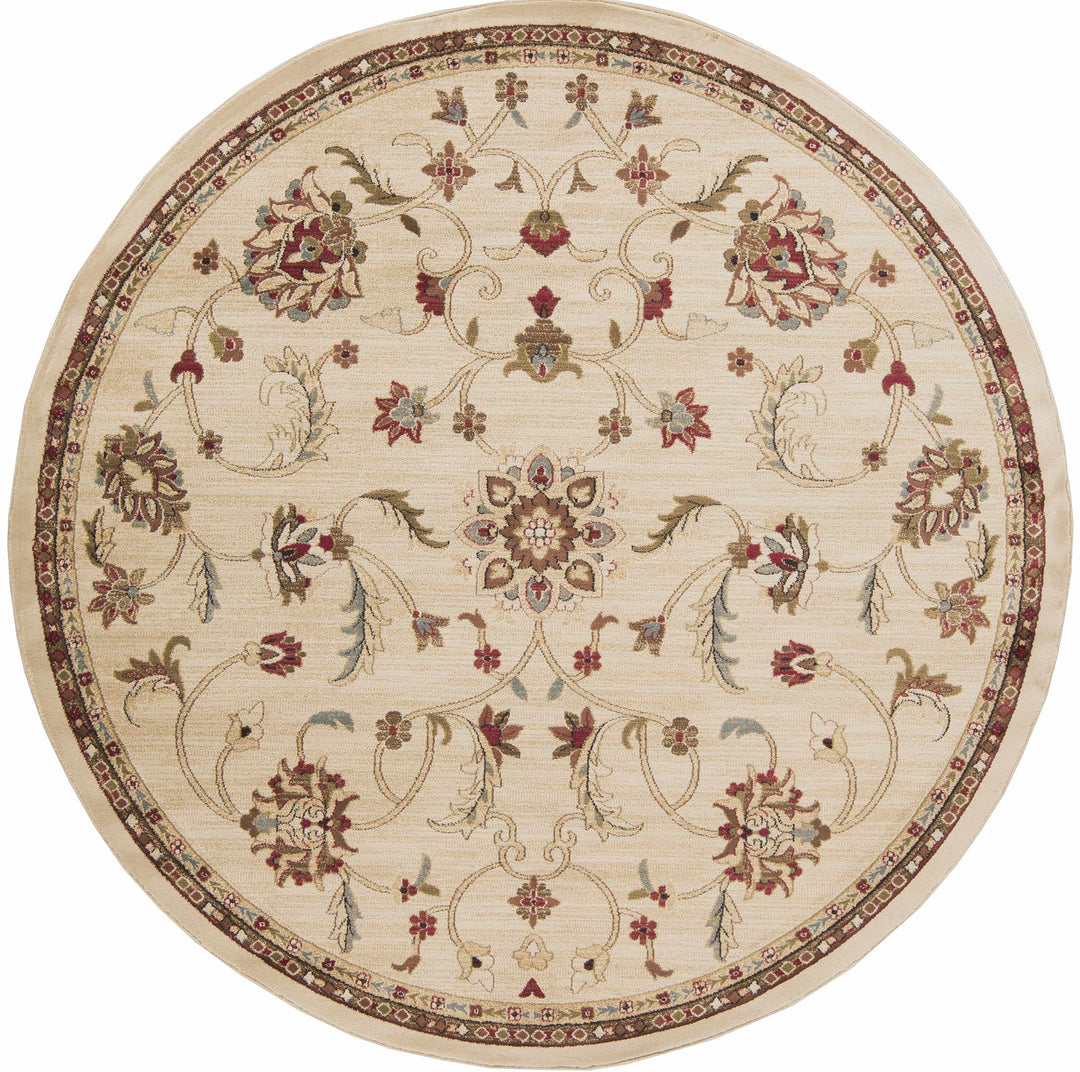 Brown And Beige Traditional Oushak Design Machine Woven Rug – The Rug Decor