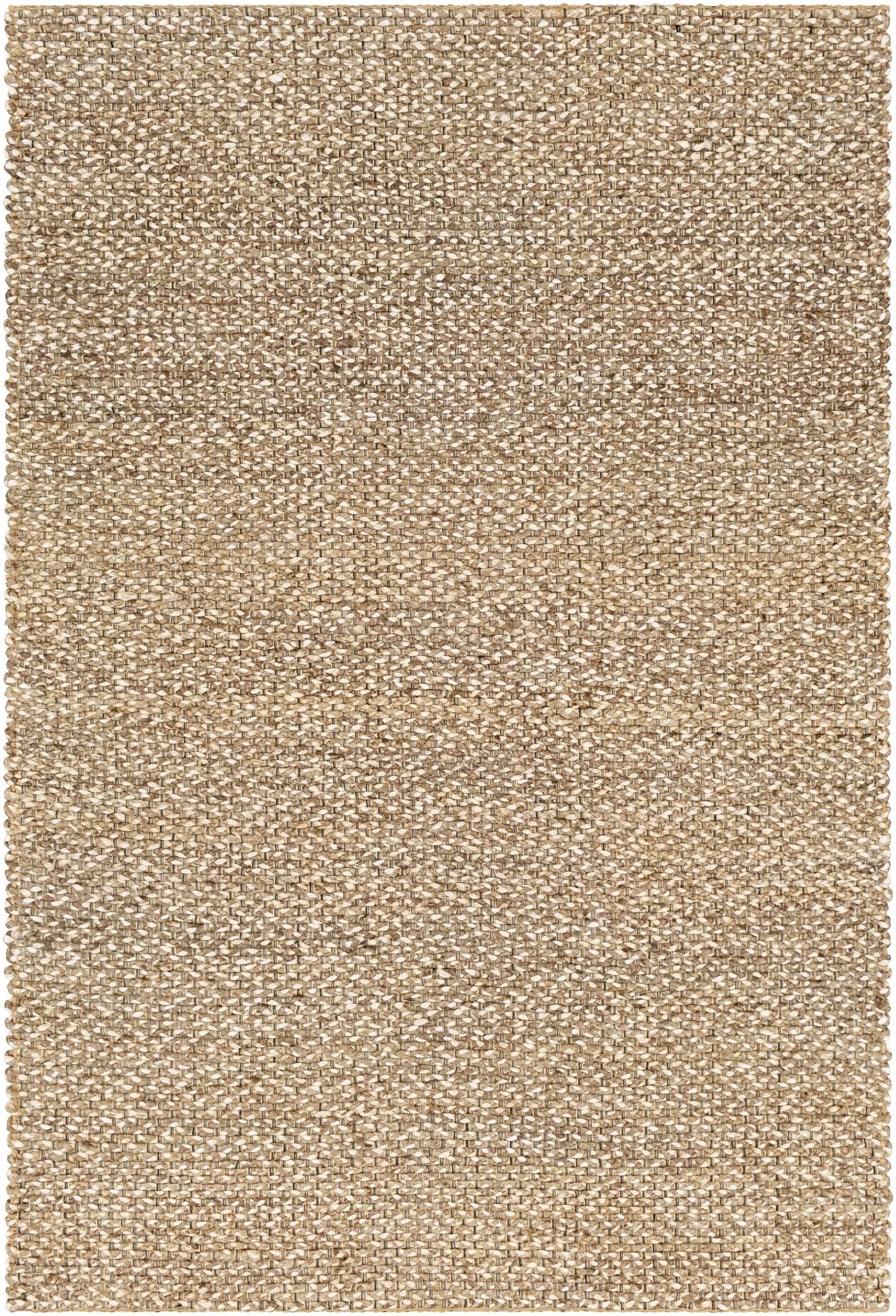Hand Woven Ivory and Tan Natural Jute textured Multi size Area Rug ...