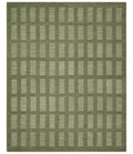 Modern Geometrical Olive and Ivory Textured Hand Tufted wool Rug – The ...