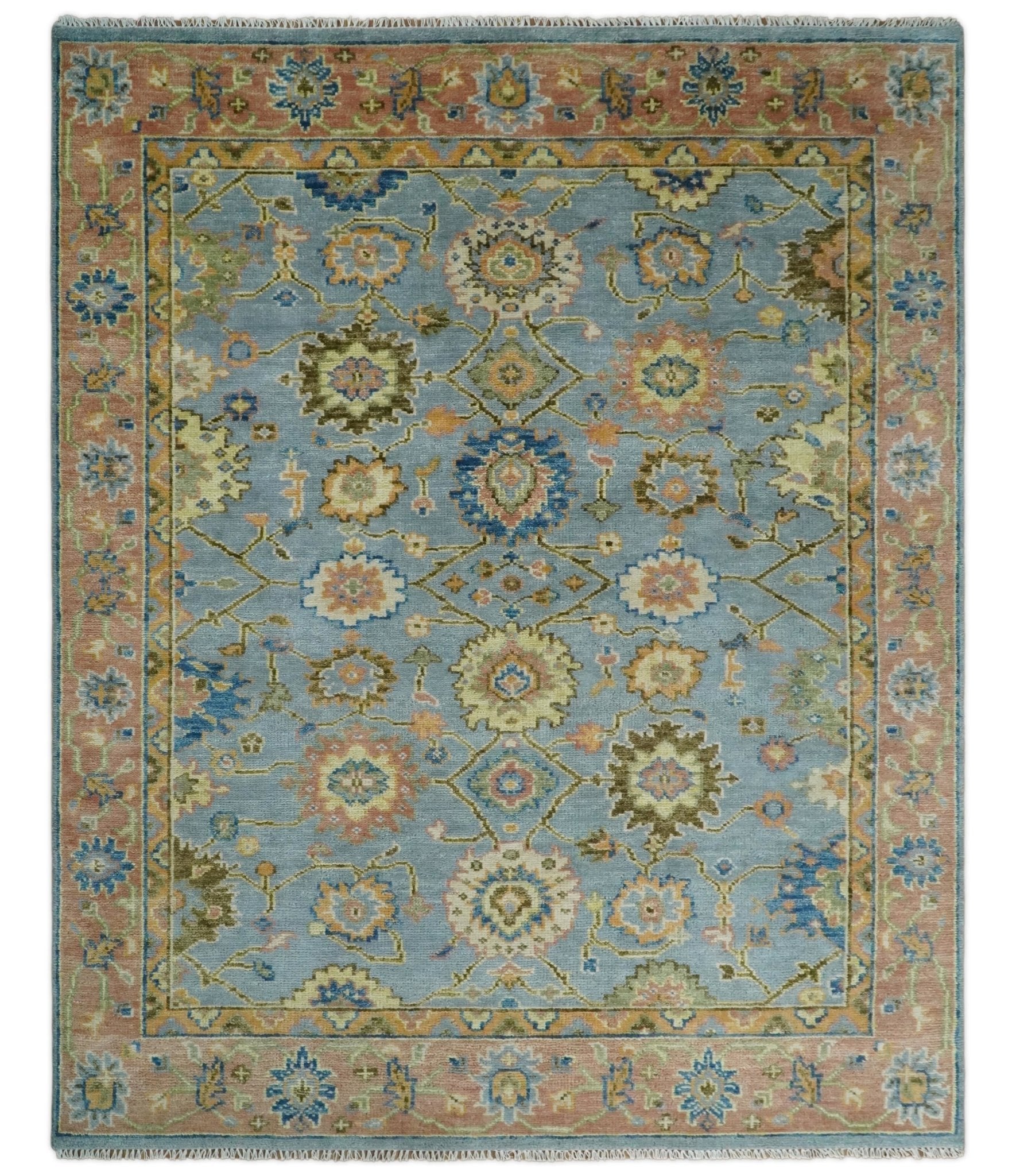 Shop For Antique 3x5 Oushak Rug in a Rust and Blue combo | Get best ...