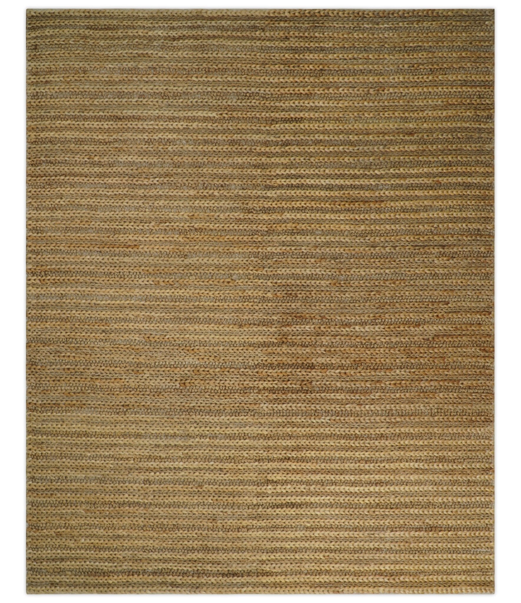 Hand Woven 100% Natural Fiber Brown Natural Jute and Wool Rug – The Rug ...