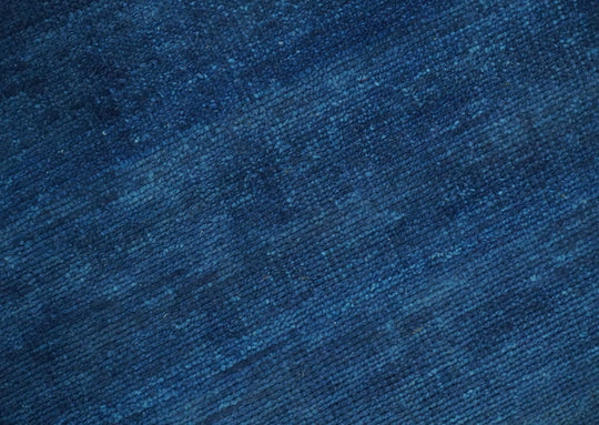 Solid Plane Blue Hand knotted Contemporary Custom Made wool Area Rug ...